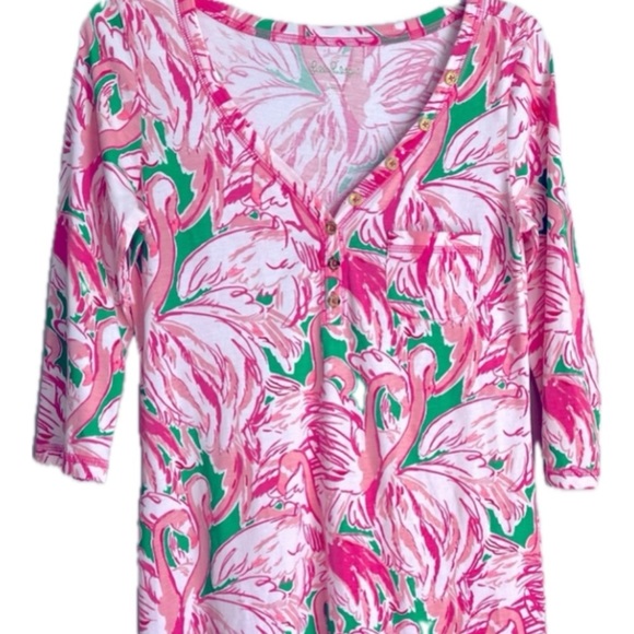 Lilly Pulitzer | Dresses | Lilly Pulitzer Palmetto Pink Colony Flamingo ...